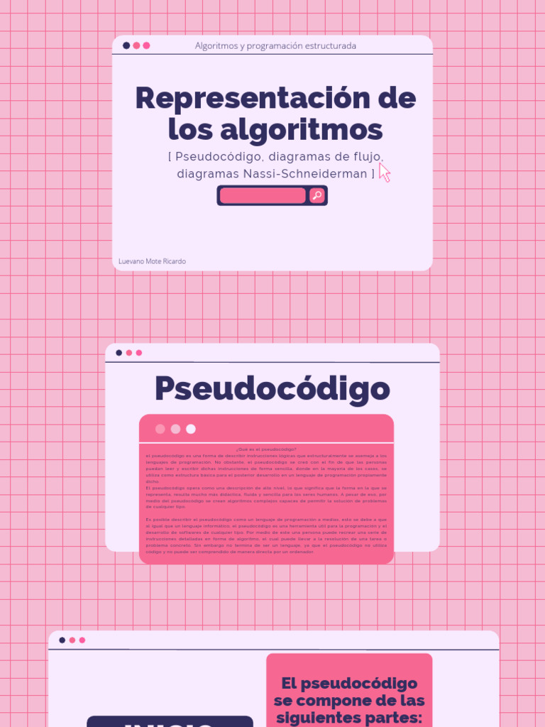 Representación de Algoritmos: Pseudocódigo y Diagramas | PDF | Algoritmos | Programación de ...