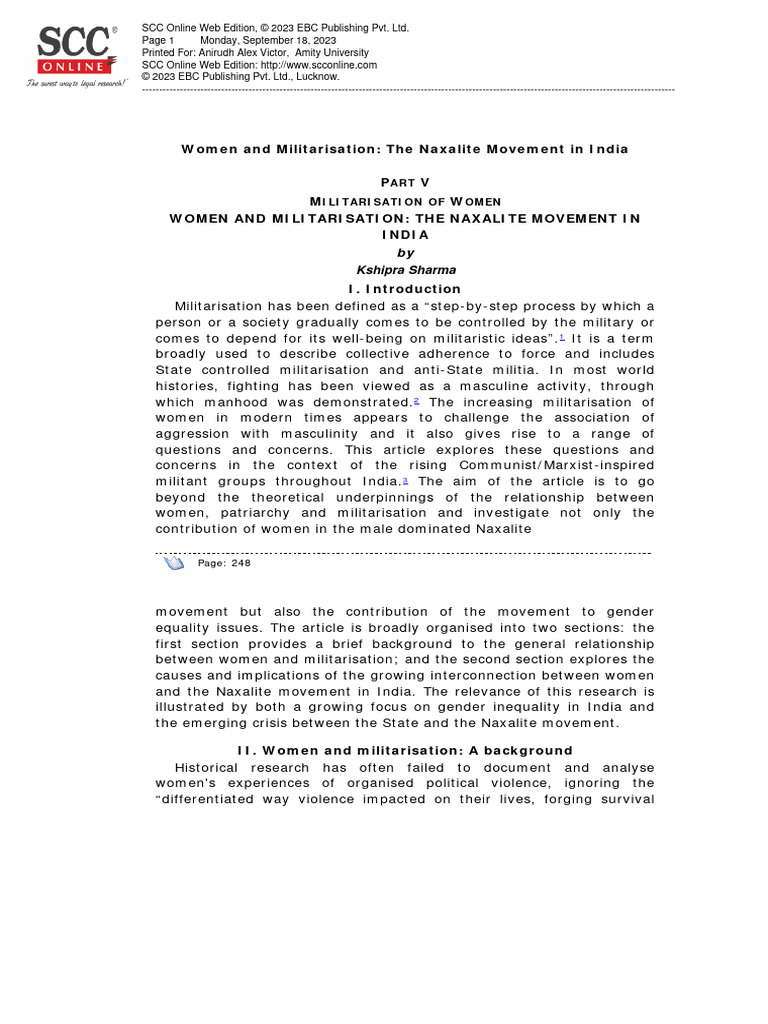 Gender Violence and Socio Economic Insecurity in India Art 2 | PDF ...