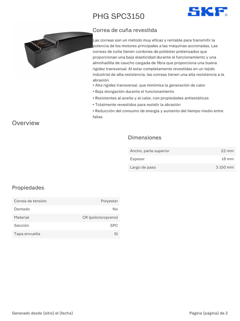 SKF PHG SPC3150 Specification | PDF | Red mundial | Internet y web