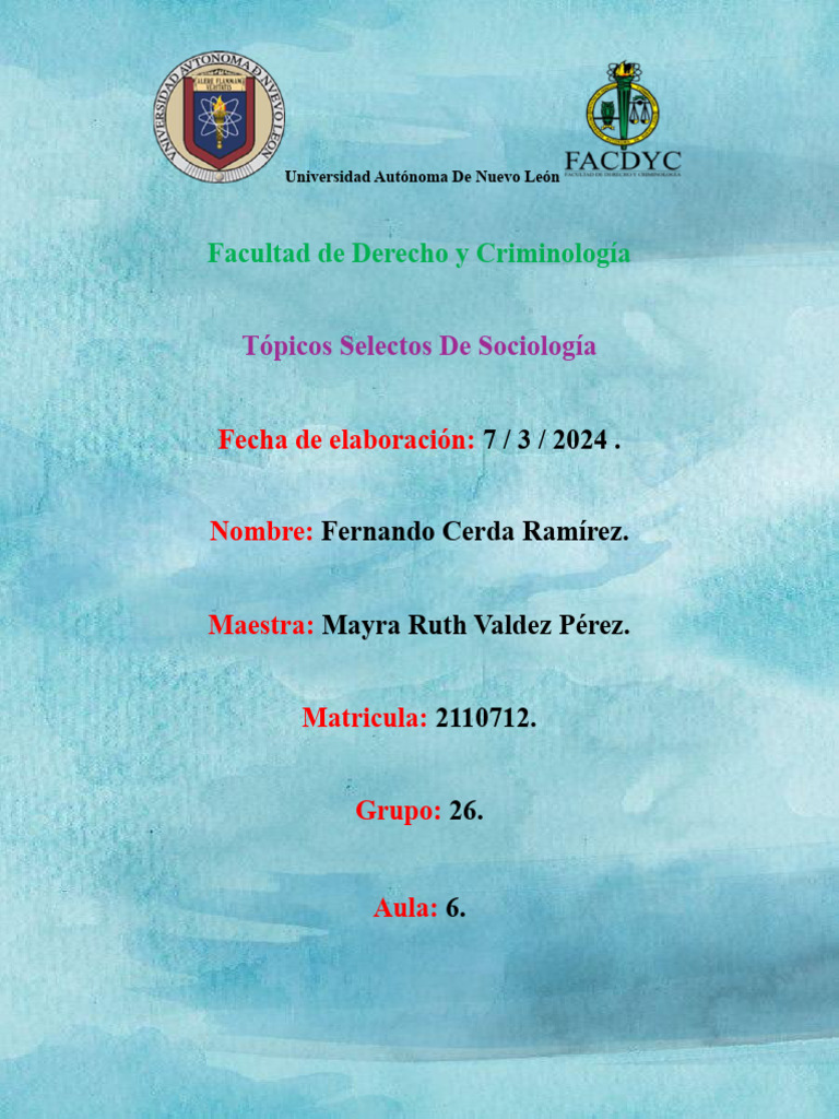 F.C.R - Tarea 3 - T.S.S. | PDF | Sociología | Conocimiento