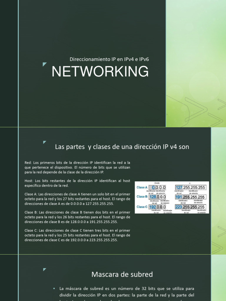 Direccionamiento IP en IPv4 e IPv6 | PDF | Dirección IP | Gateway (Telecomunicaciones)
