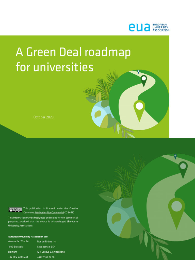 Eua Green Deal Roadmap | PDF | Sustainability | Interdisciplinarity