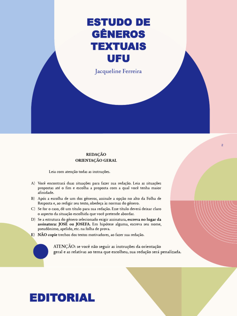 Editorial - Exemplo UFU | PDF | Editorial