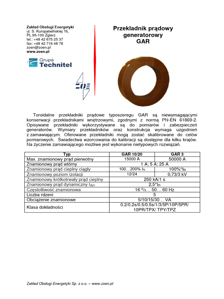 Generatorowy GAR | PDF