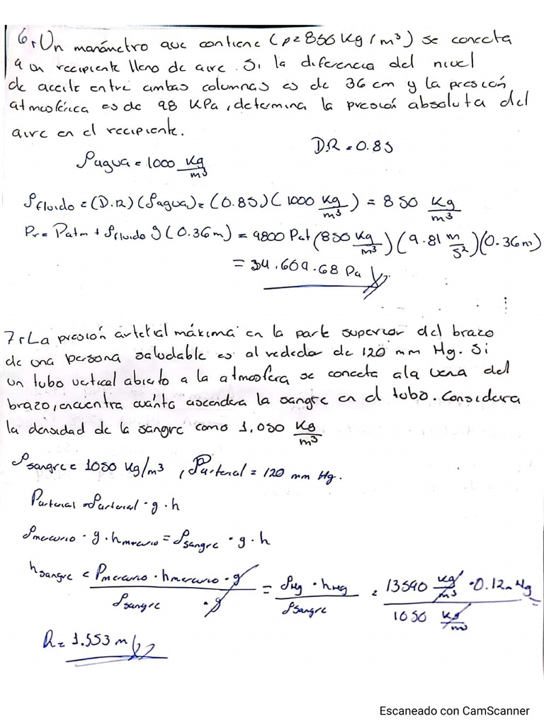 Ejercicios Fisicoquimica | PDF