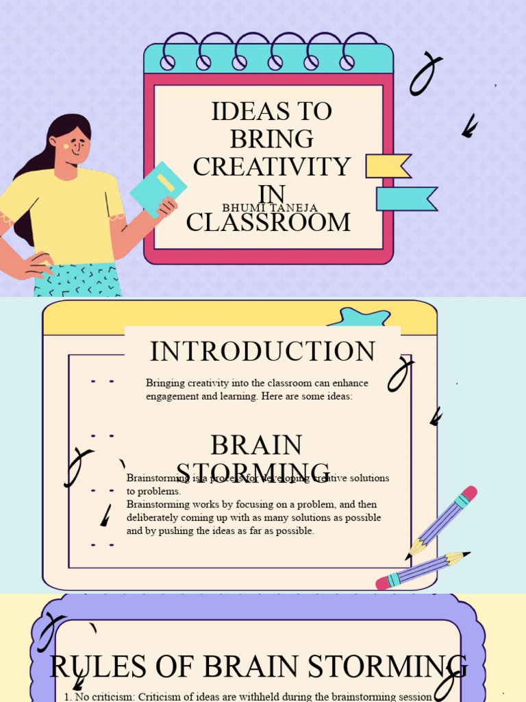 Ideas To Bring Creativity in Classroom | PDF | Brainstorming | Creativity