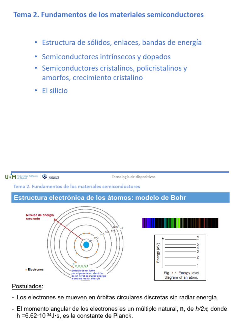 TecDis Tema-2 23-24 | PDF | Semiconductores | Electrón