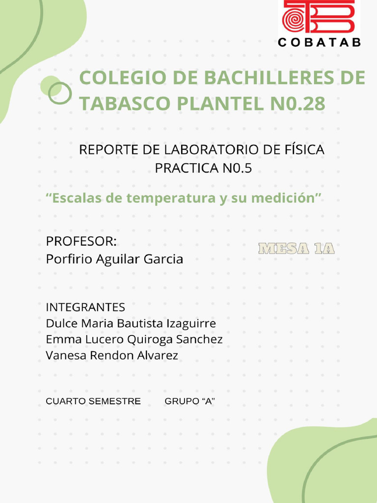 PR5 Escalas de Temperatura y Medicion | PDF
