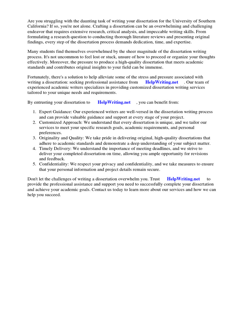 University of Southern California Dissertations | PDF