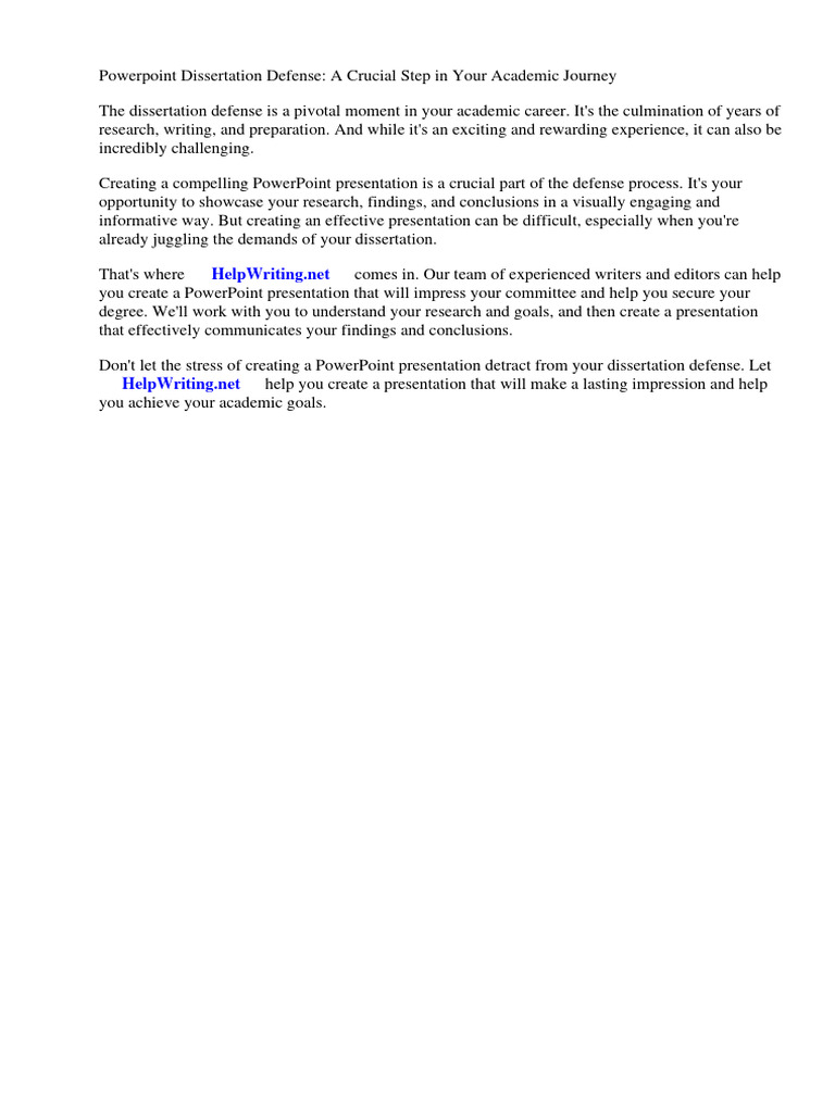 Powerpoint Dissertation Defense | PDF Powerpoint Dissertation Defense | PDF