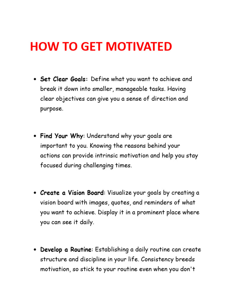 Get Motivation | PDF | Motivational | Motivation