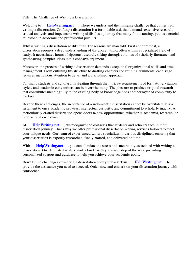 Dissertation Writing Help | PDF | Dialectic | Thesis