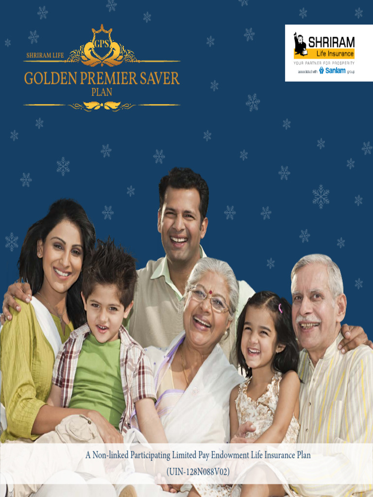 Shriram Life Golden Premier Saver Plan | PDF | Life Insurance | Insurance