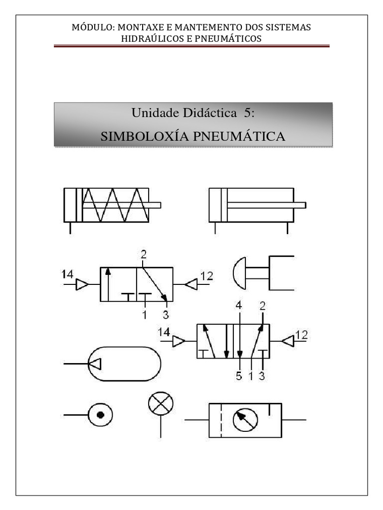 Ud. 5 - Simboloxía Pneumática | PDF