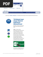 Shortcut dan Rumus Excel Lengkap | PDF