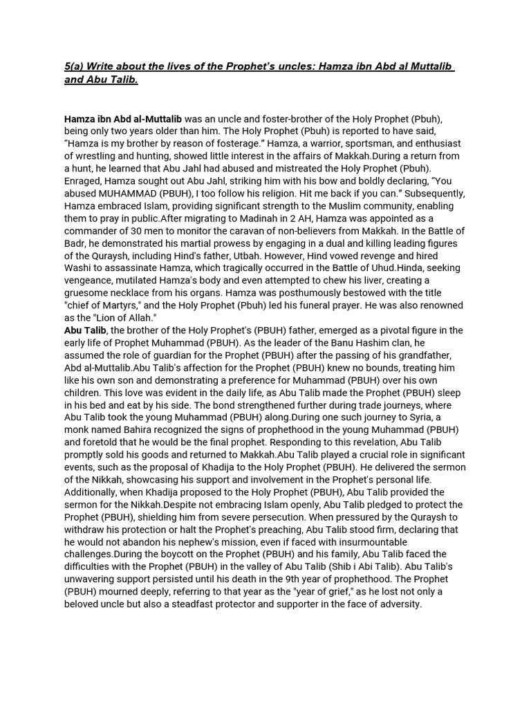 The First Islamic Community. | PDF | Muhammad | Banu Hashim