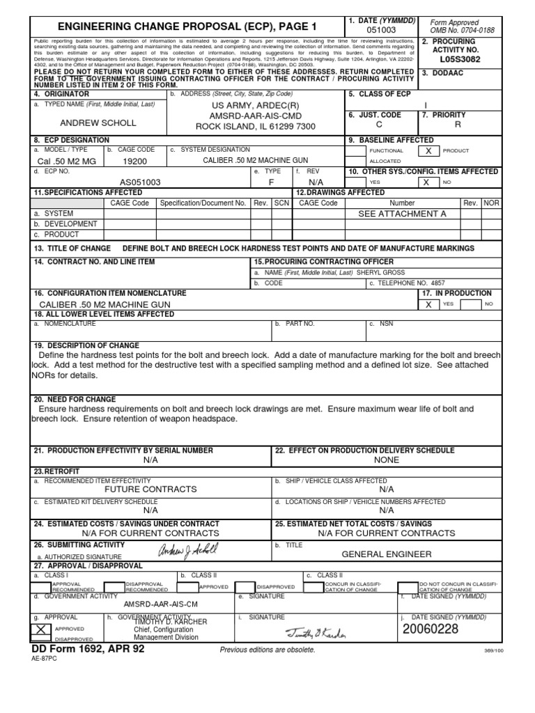Mil Dd-1692 Ecp Form Example | PDF | Leisure | Armed Conflict