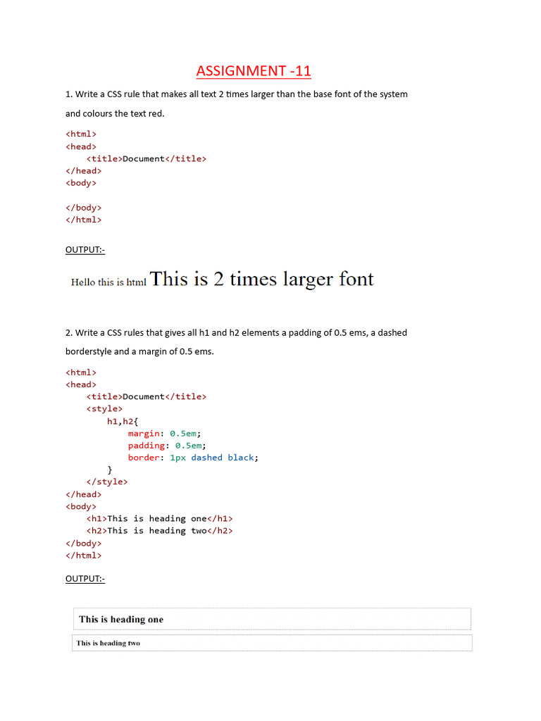 Assignment 11 Iwt | PDF | Html Element | Page Layout