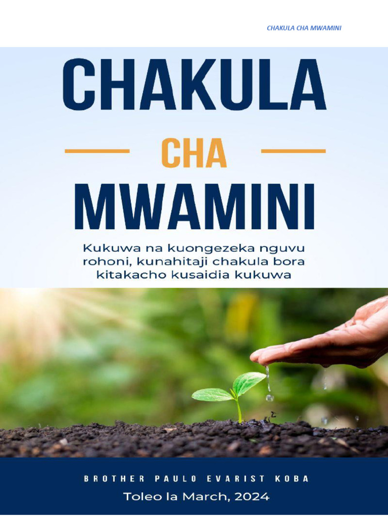 Chakula Cha Mwamini | PDF