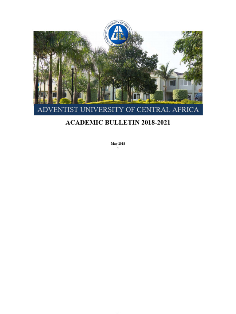 AUCA Academic Bulletin 2018 2021 | PDF | Academic Term | Academic Degree