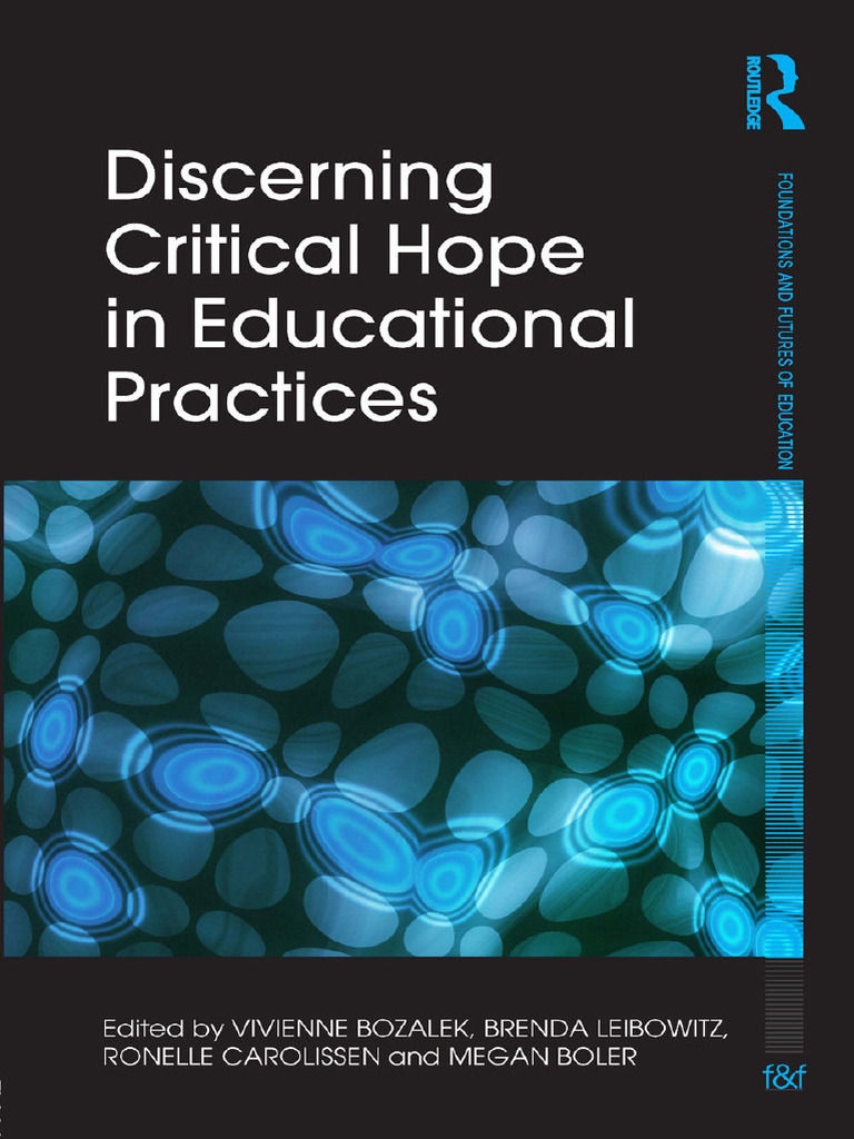Megan Boler - Discerning Critical Hope in Educational Practices ...