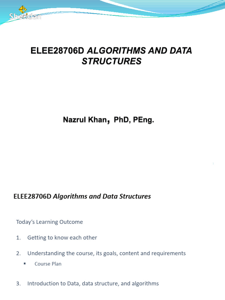 ELEE28706D-Introduction S1 | PDF | Algorithms | Data Structure