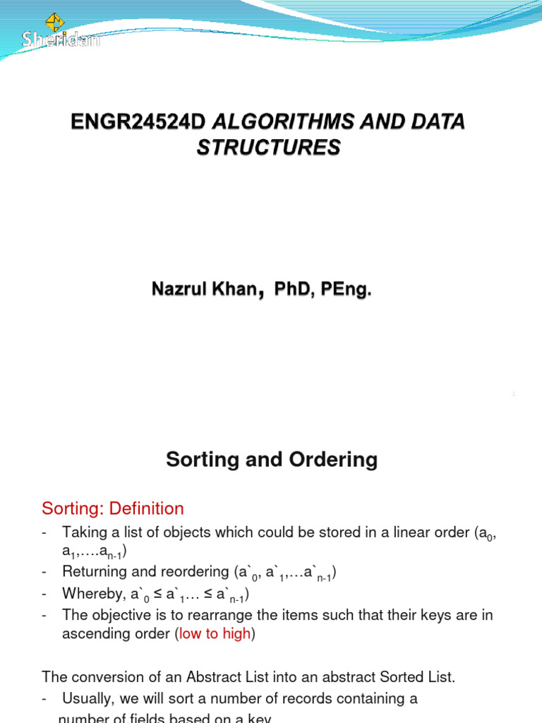 ELEE28706D-SortingAlgorithm-S6 | PDF | Software Engineering | Computing