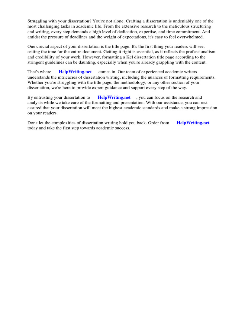 KCL Dissertation Title Page | PDF | Thesis | Social Media Marketing KCL Dissertation Title Page | PDF | Thesis | Social Media Marketing