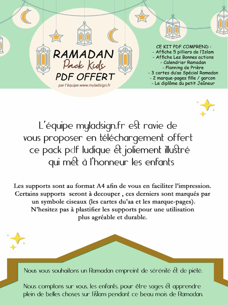 Pack Kids Ramadan | PDF