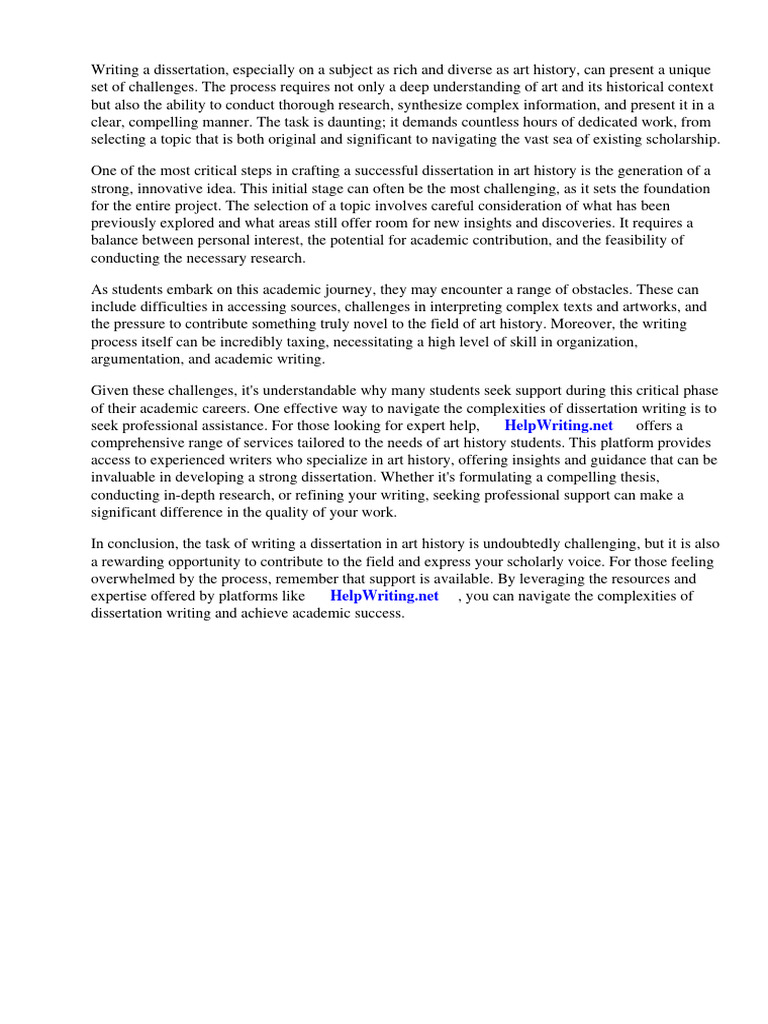 Dissertation Ideas Art History | PDF | Paintings | Thesis