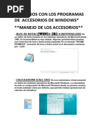 Los Accesorios de Windows | PDF | Archivo de computadora | Microsoft ...