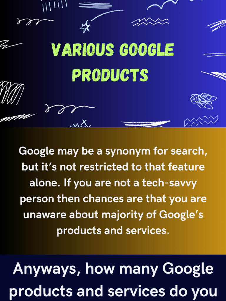 Google Products | PDF