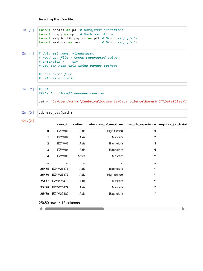 EDA_Session-1_Basic Dataframe Opertaions-1 | PDF | Computer File | Data Management
