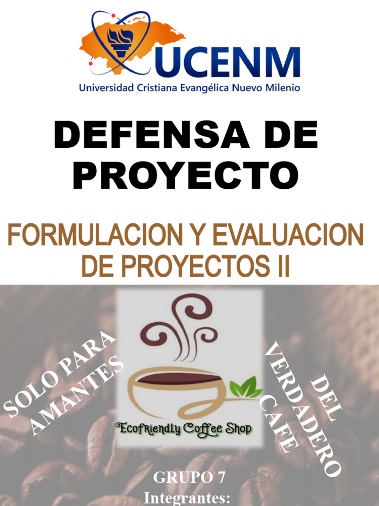 Defensa de Proyecto | PDF | café | Contabilidad