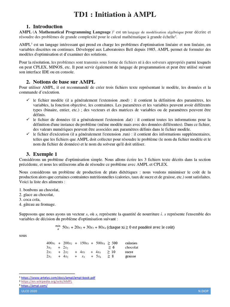 TD1- AMPL[780] | PDF