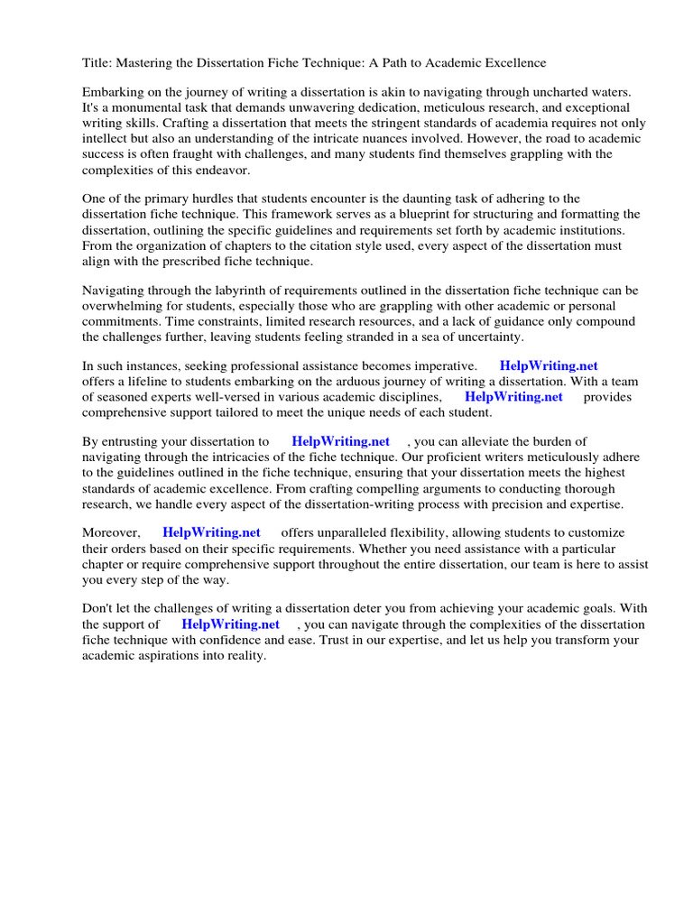 Dissertation Fiche Technique | PDF | Refinancing | Thesis