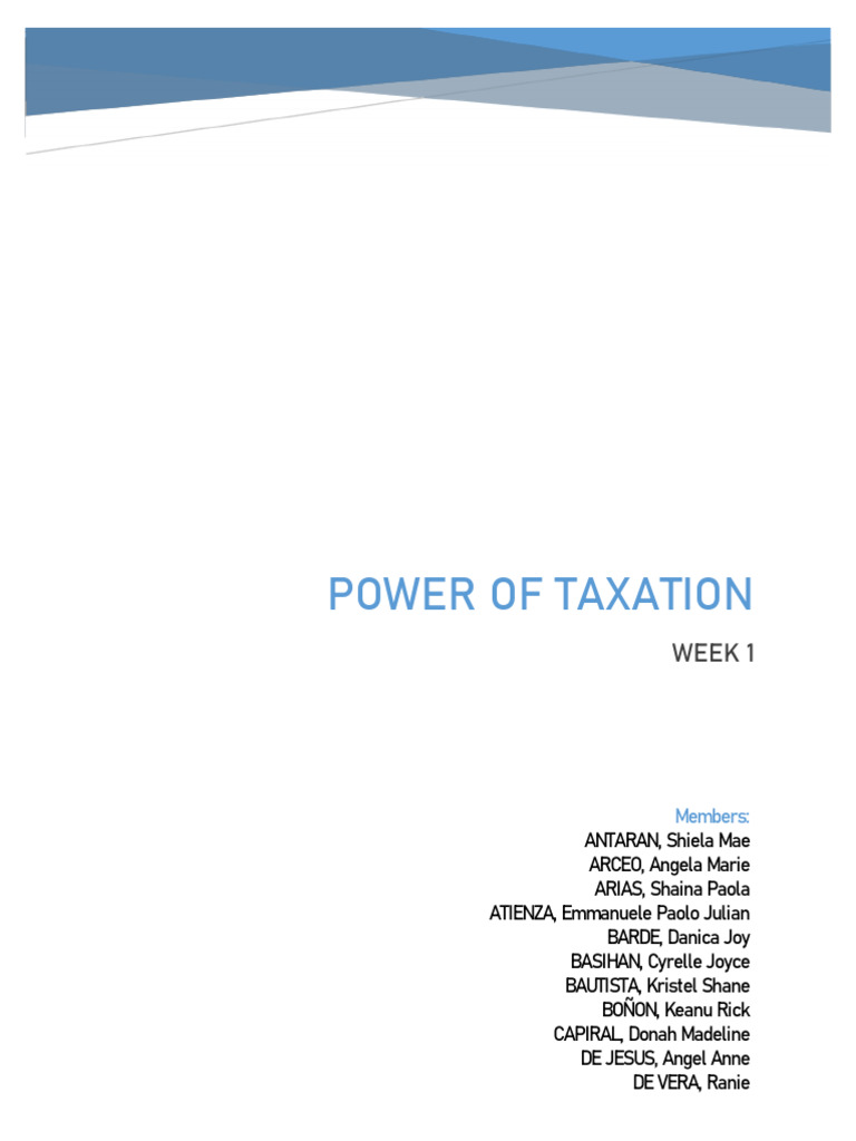 Week 1 - Summary (Group 1) | PDF | Taxes | Tariff