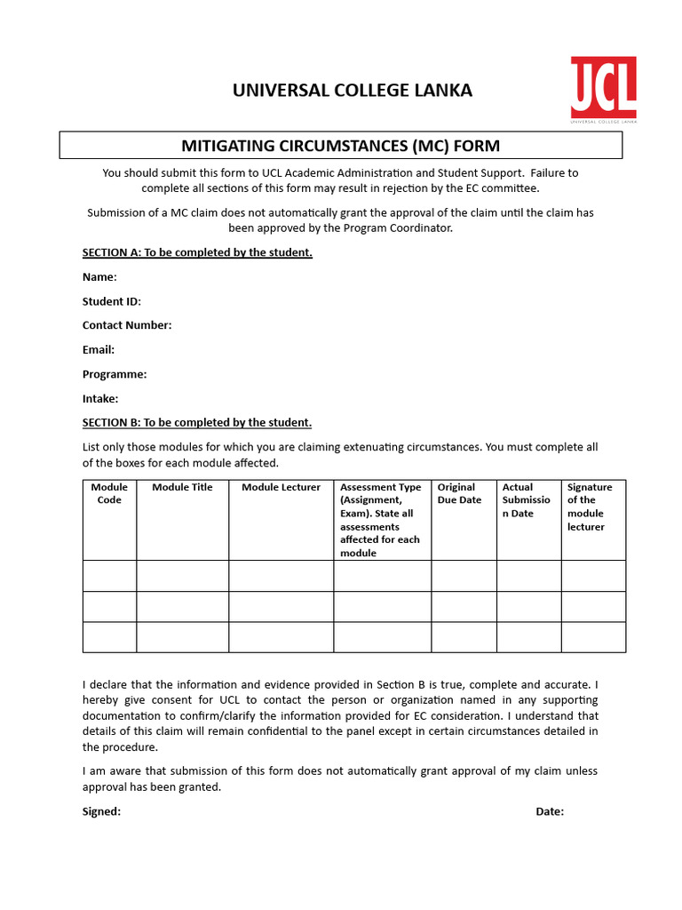 MC Form | PDF | Public Law | Justice