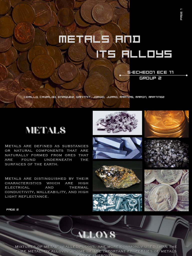 Metals and Its Alloys | PDF | Alloy | Metals