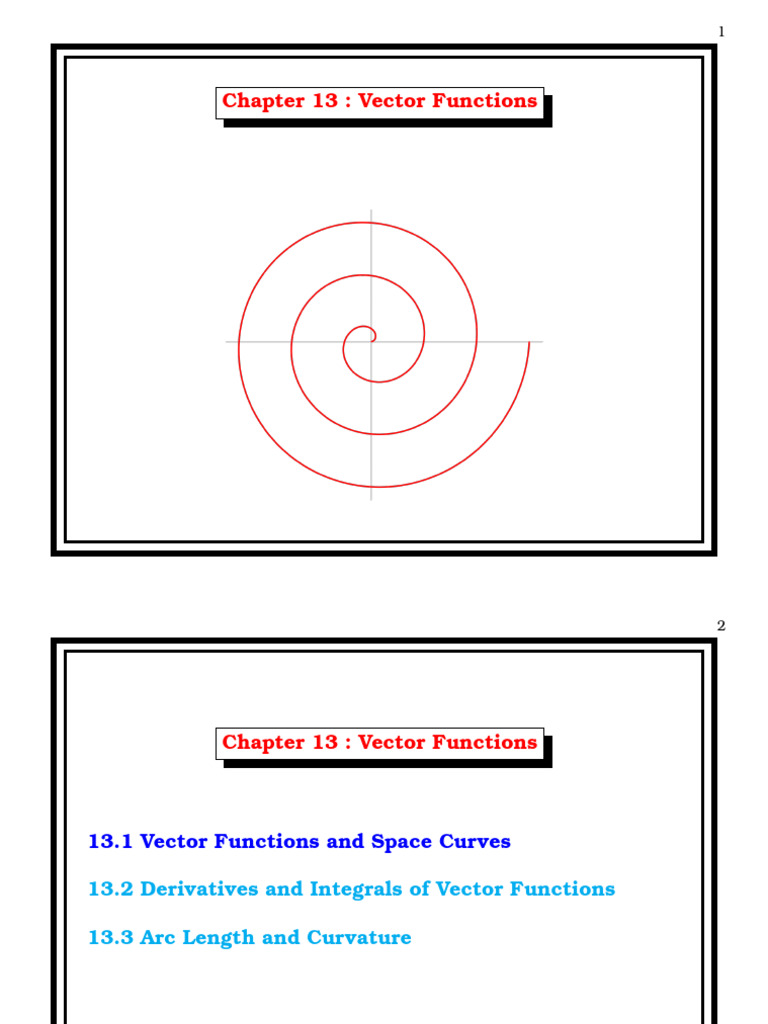 Vector-Valued Functions and Curves | PDF | Function (Mathematics) | Curve