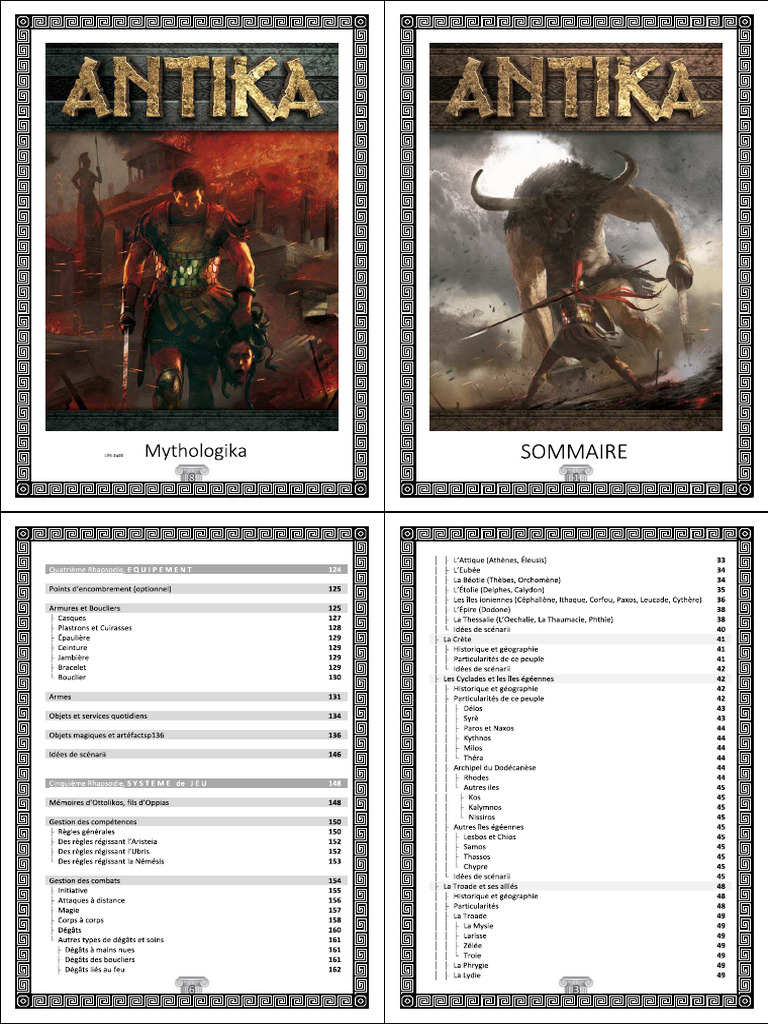 Antika - Sommaire v3 - Rectos & Versos | PDF