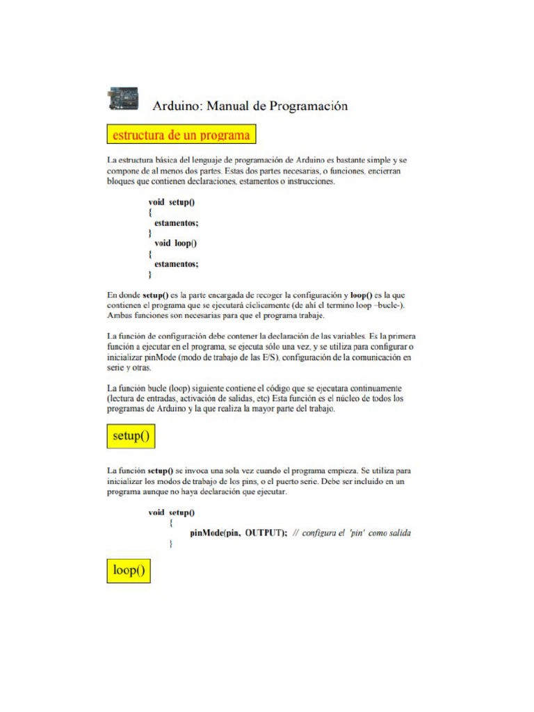 Resumen Arduino | PDF Resumen Arduino | PDF