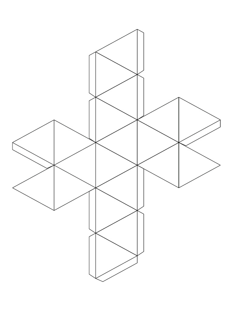 Shablon Ikosaedr 01 | PDF