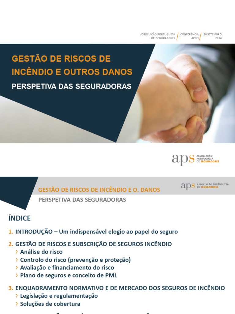 Gestão de Riscos de Incêndio em Seguros | PDF | Seguro | Avaliação de risco