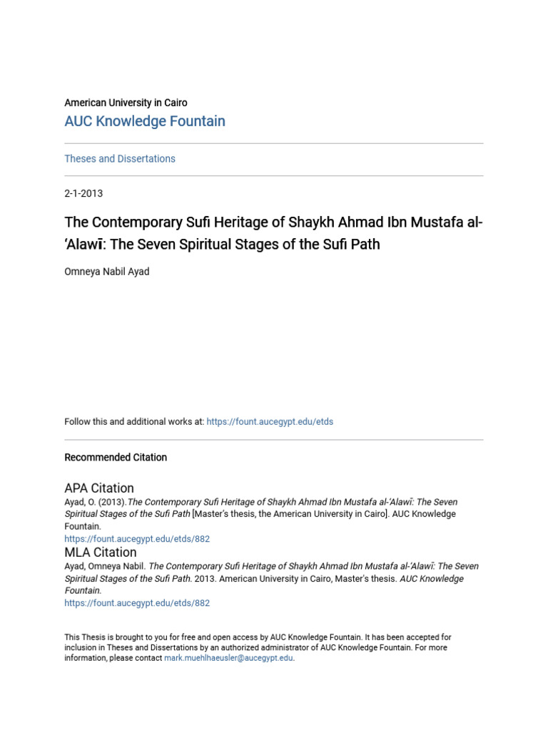 The Seven Spiritual Stages of The Sufi Path | PDF | Sufism | Quran