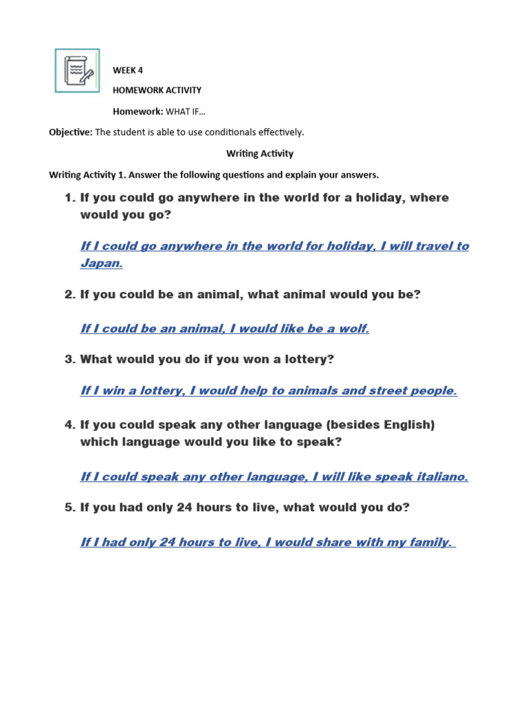 WEEK 4 - Ingles IV | PDF