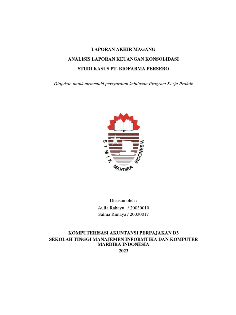 Analisis Laporan Keuangan Biofarma | PDF