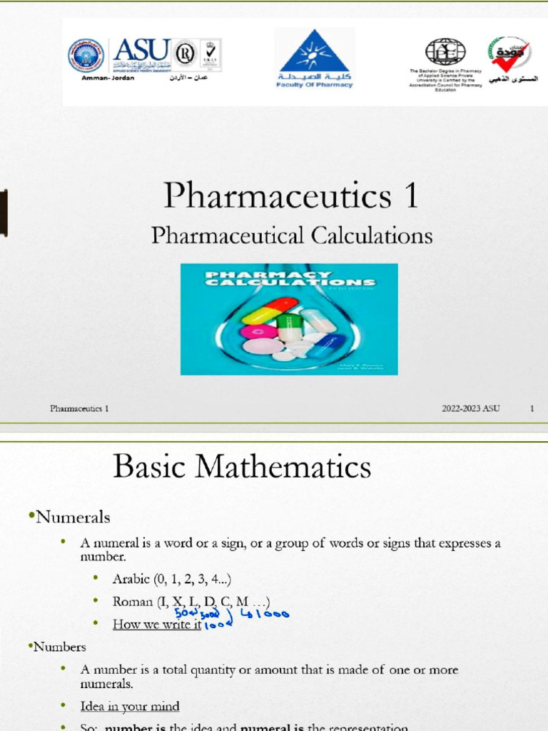 Calculations Part 1 | PDF