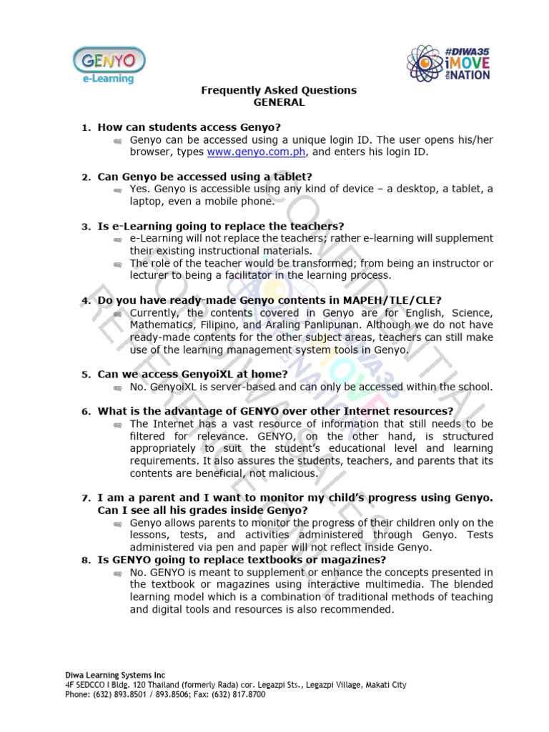 genyo lms FAC | PDF | Educational Technology | Computing