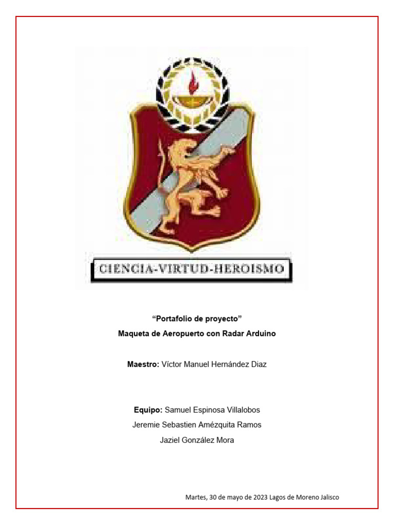 Portafolio de Proyecto | PDF | Arduino | Sensor